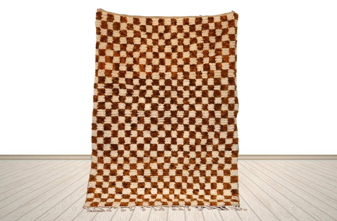 Custom Checker Rug, Checkered Area Rug, Checkerboard Rug, Moroccan Rugs ...