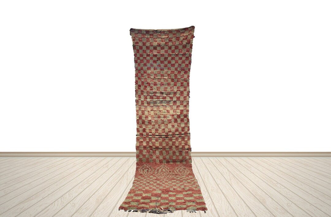 Checkerboard Runners, 3ft X 10ft Checkered Runner Rug, Checker Red ...