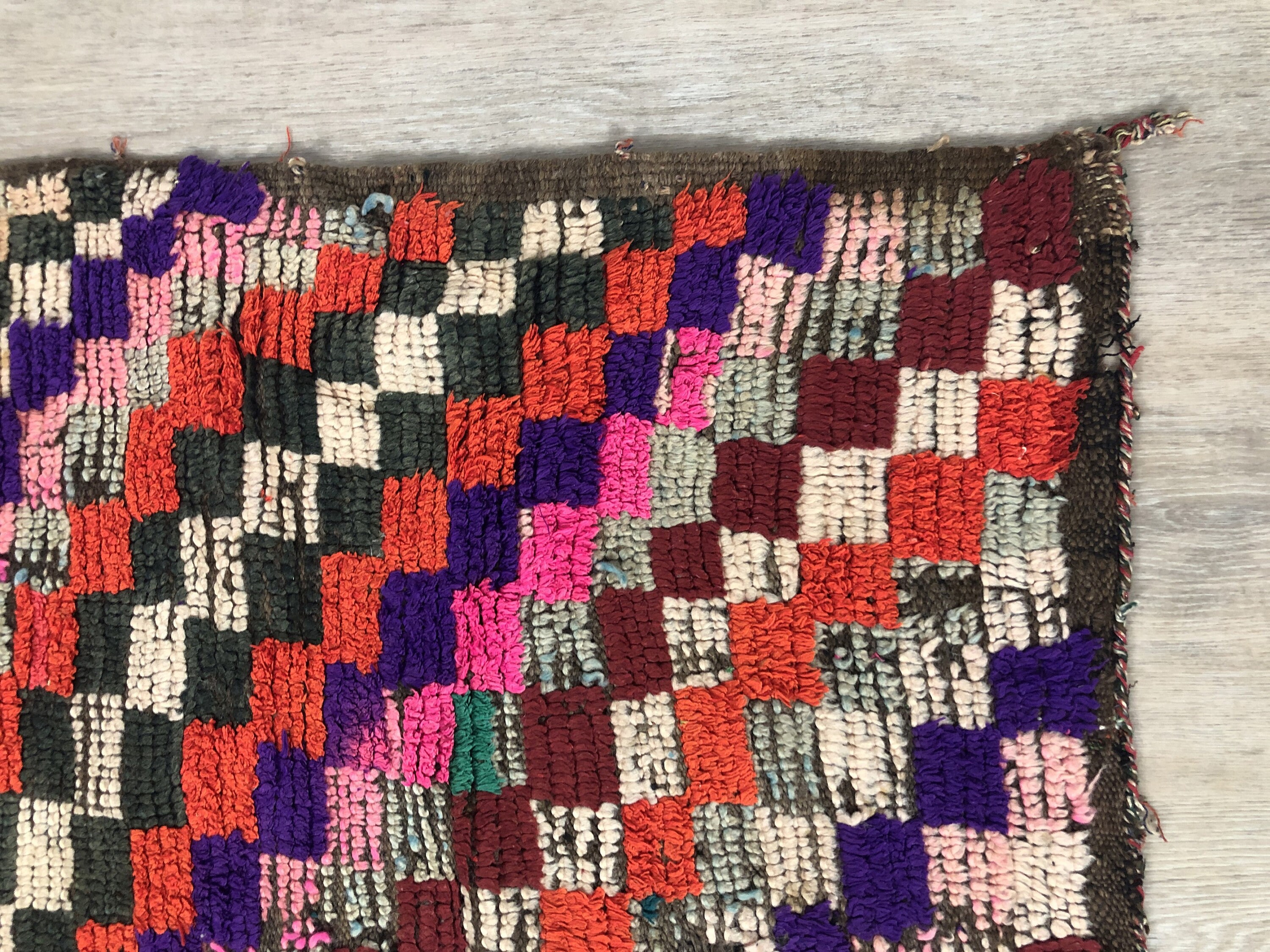 Moroccan checker rug 5ft x 8ft Checkerboard rug Checkered | Etsy