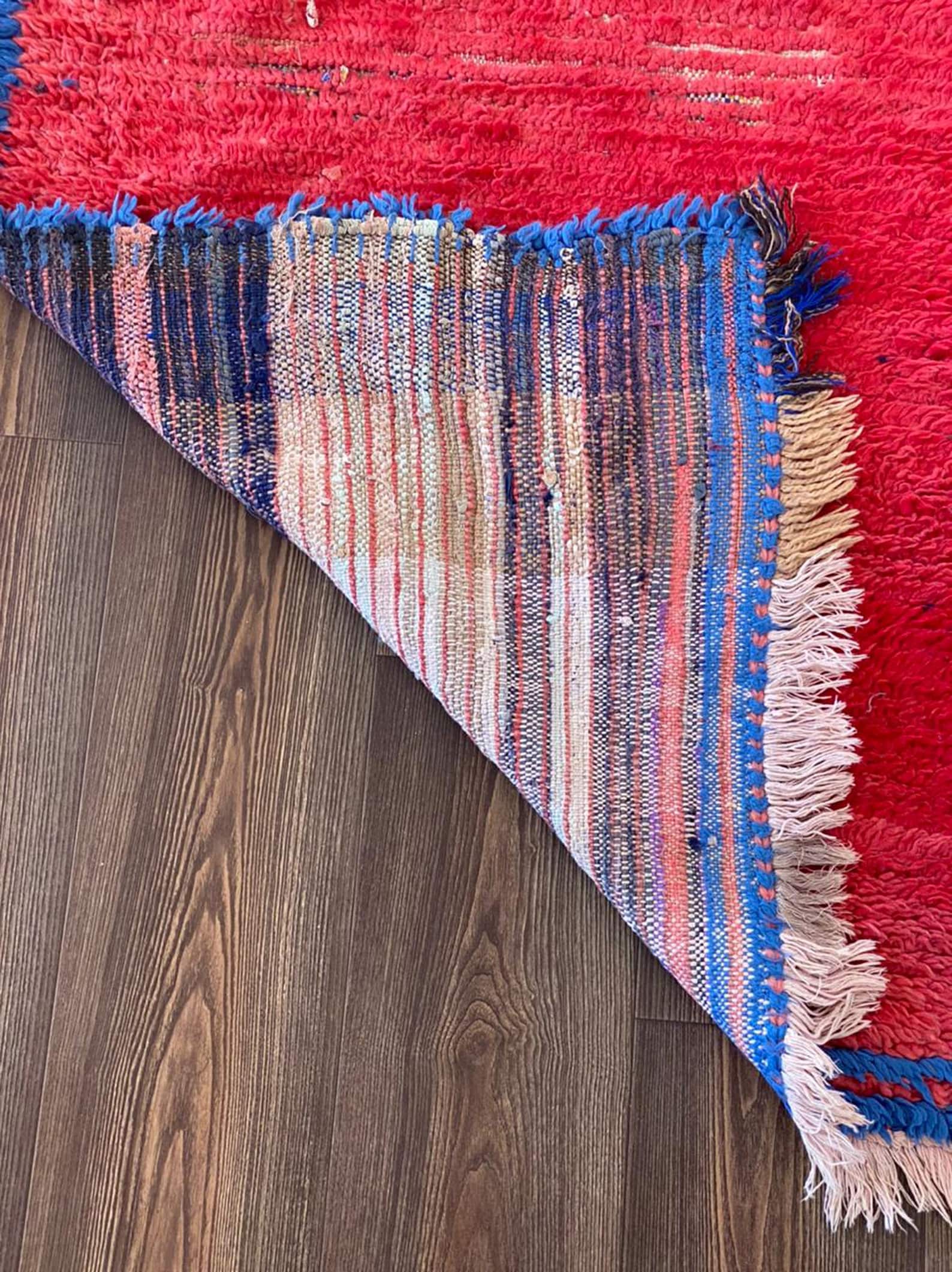 Red runner rug 3x7 ft Moroccan runner rug Berber runner rug. | Etsy