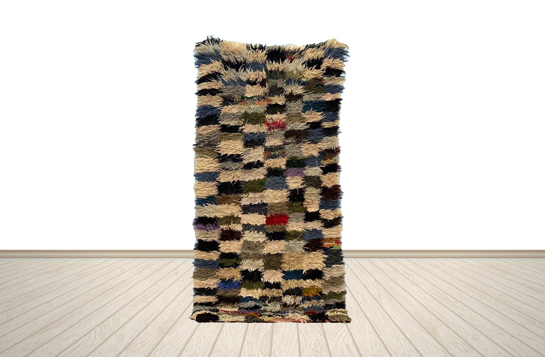 Vintage Area Rug 3x6 Feet Moroccan Berber Rug Tribal Area - Etsy