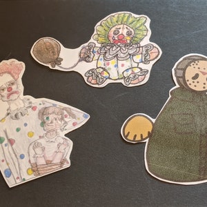 Horror Movie Stickers, Horror Fan Art Stickers, Wall Art, Laptop Stickers, Water Bottle Stickers ...