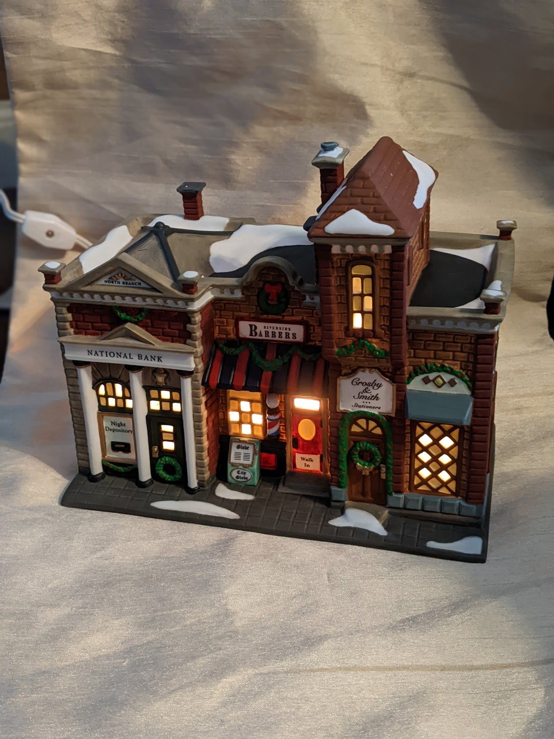 Vintage Strip Mall, Miniature Mall, Miniature Post Office, Miniature ...