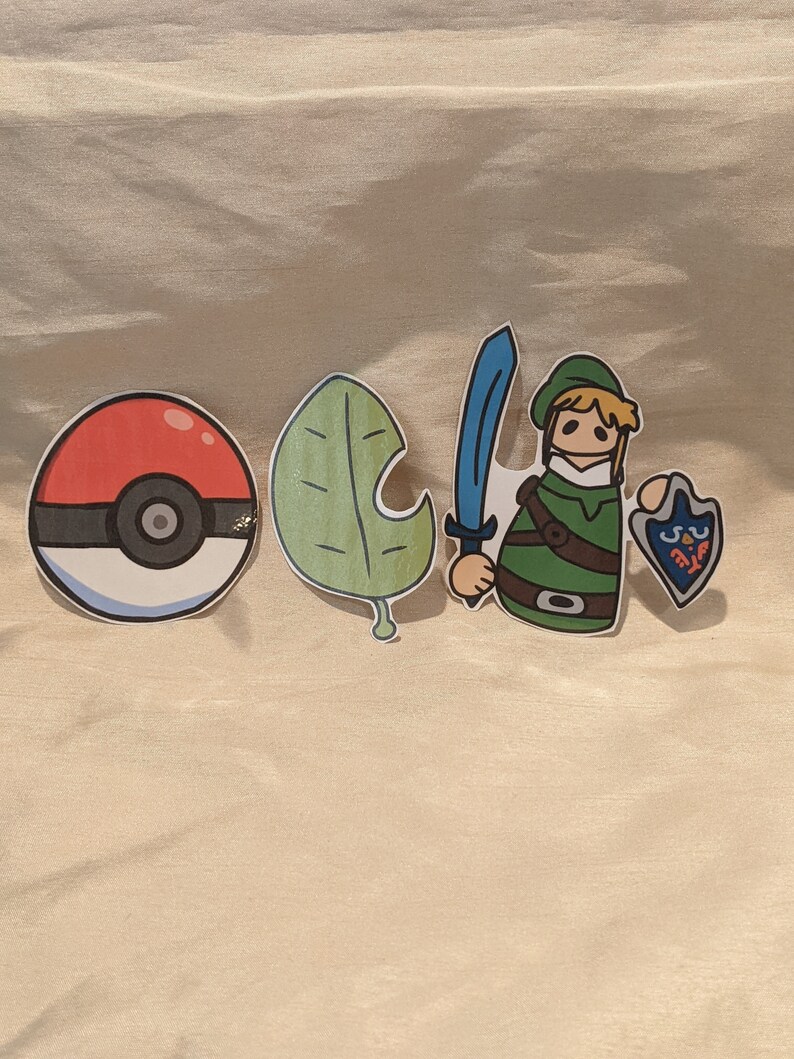 Nintendo Inspired Stickers Nintendo Fan Art Stickers Wall - Etsy