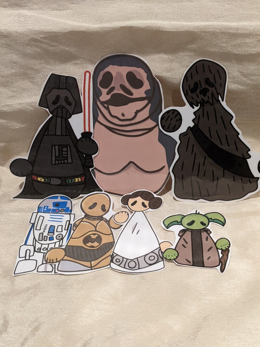 Star Wars Inspired Stickers, Star Wars Fan Art Stickers, Wall Art ...