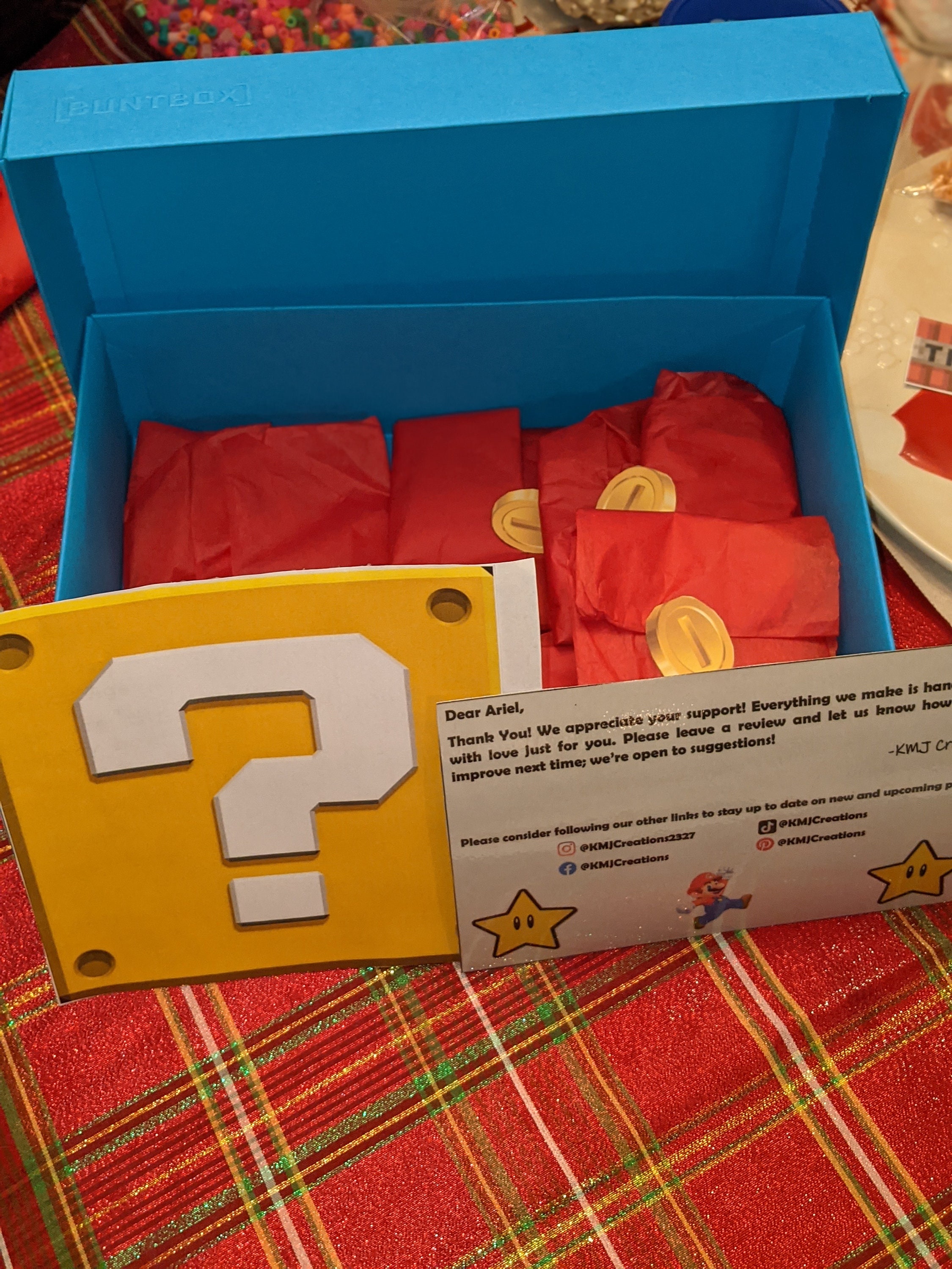 Mario Inspired Gift Box - Mario Inspired Merch/mario Gift Idea/gift Box ...