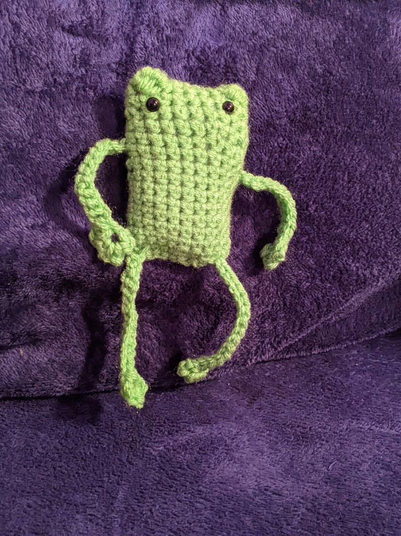 Frog Plush, Crazy Frog, Goofy Plush, Crochet Plush, Crochet, Handmade ...