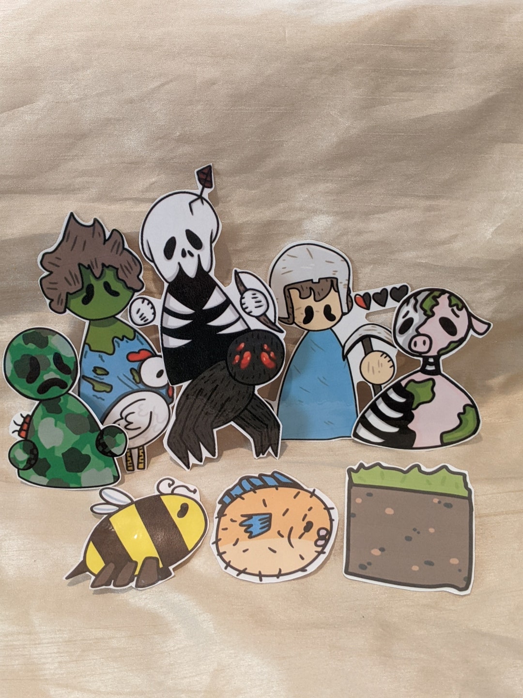 Minecraft Inspired Stickers, Minecraft Fan Art Stickers, Wall Art ...