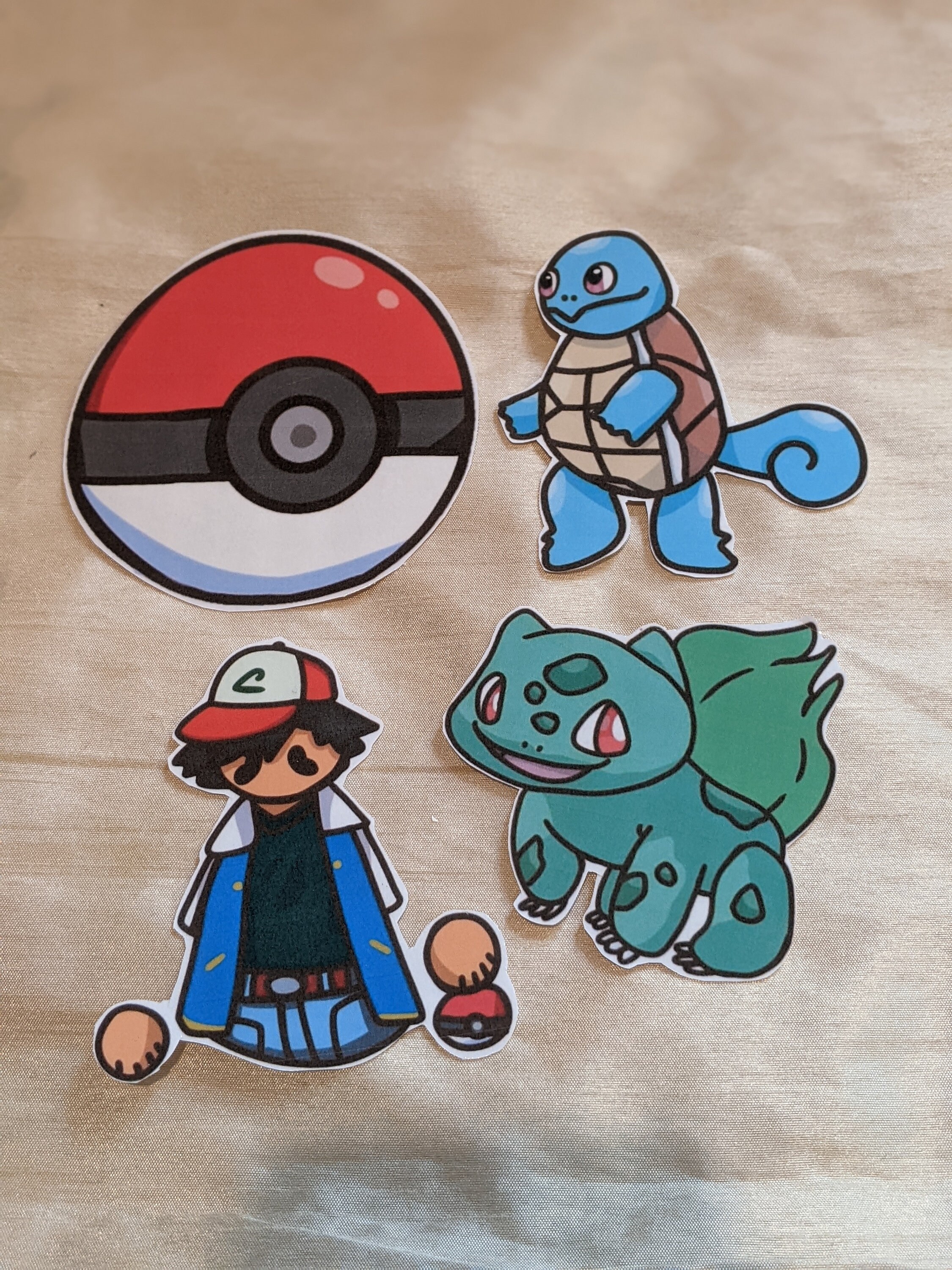 Pokémon Inspired Stickers Pokémon Fan Art Stickers Wall Art - Etsy