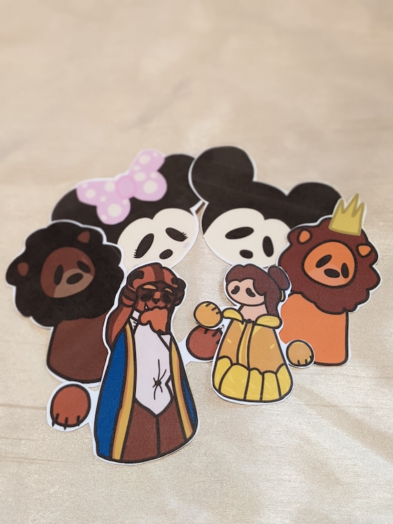 Disney Inspired Stickers Disney Fan Art Stickers Wall Art - Etsy