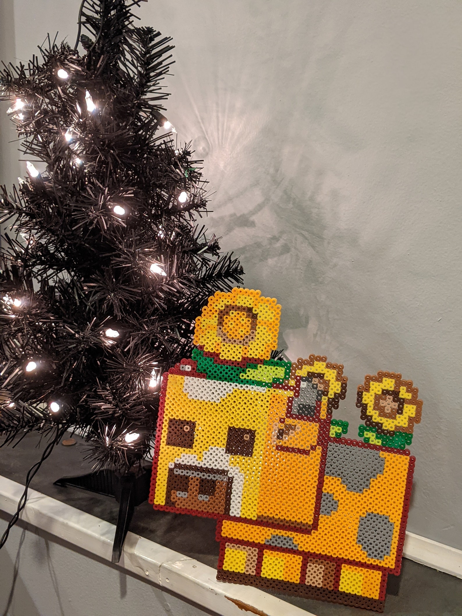 Minecraft Inspired Detailed Moobloom Minecraft Pixel Fan - Etsy