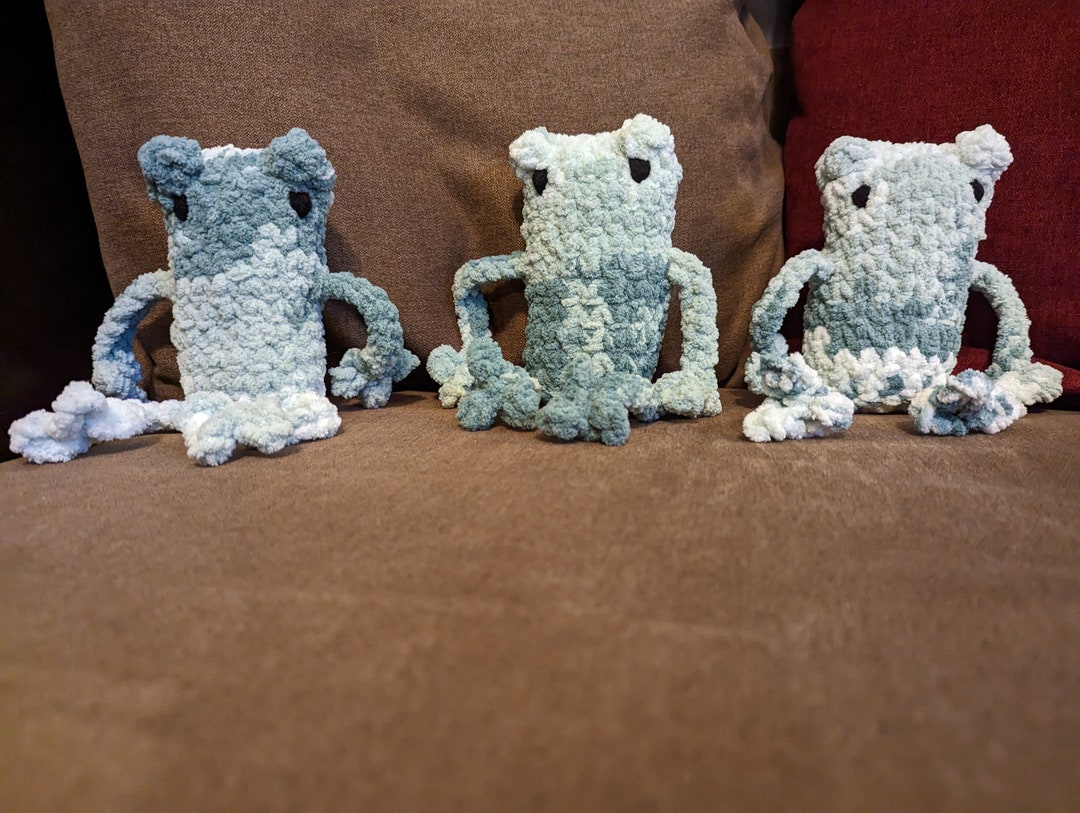 Frog Plush, Crazy Frog, Goofy Plush, Crochet Plush, Crochet, Handmade ...