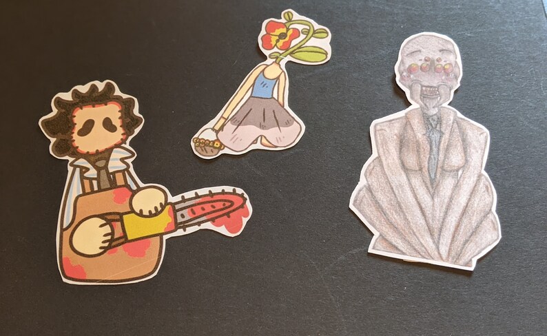 Horror Movie Stickers Horror Fan Art Stickers Wall Art - Etsy
