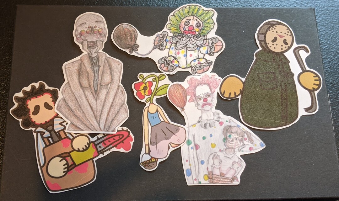 Horror Movie Stickers, Horror Fan Art Stickers, Wall Art, Laptop ...