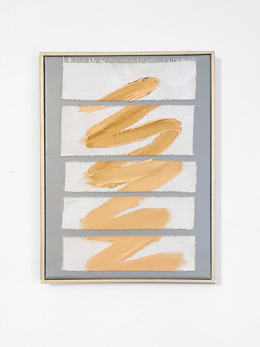 Deconstructed Canvas 02 9 X 12 Abstract Acrylic on Canvas Painting - Etsy