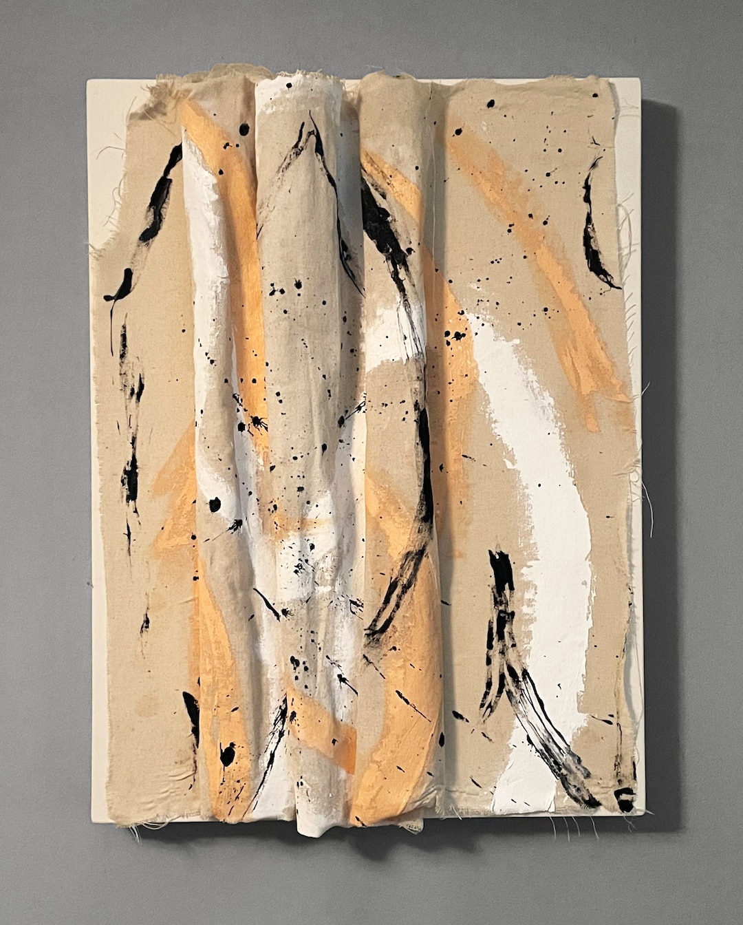 Deconstructed Canvas on MDF Box 01 - 18" X 24" Abstract Acrylic ...