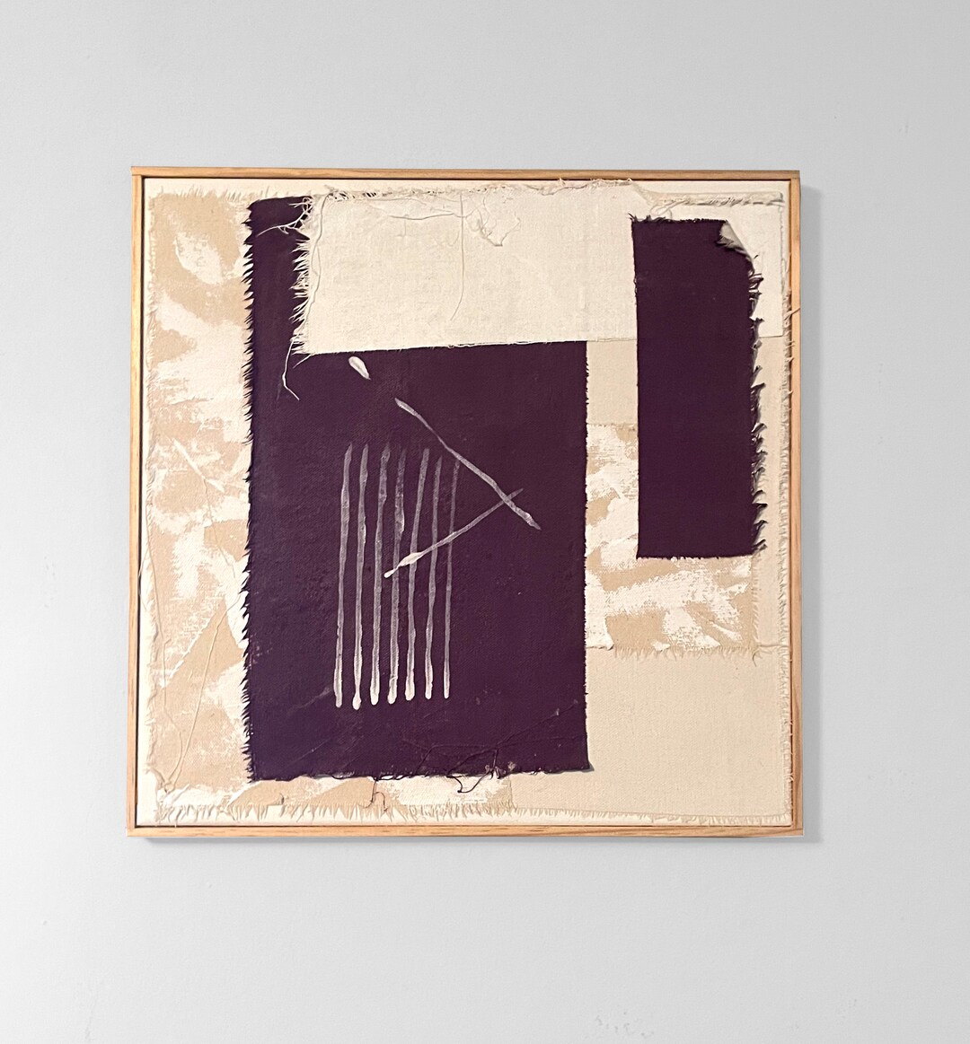Deconstructed Canvas 06 - 14" X 14" Acrylic on Canvas Painting - Etsy