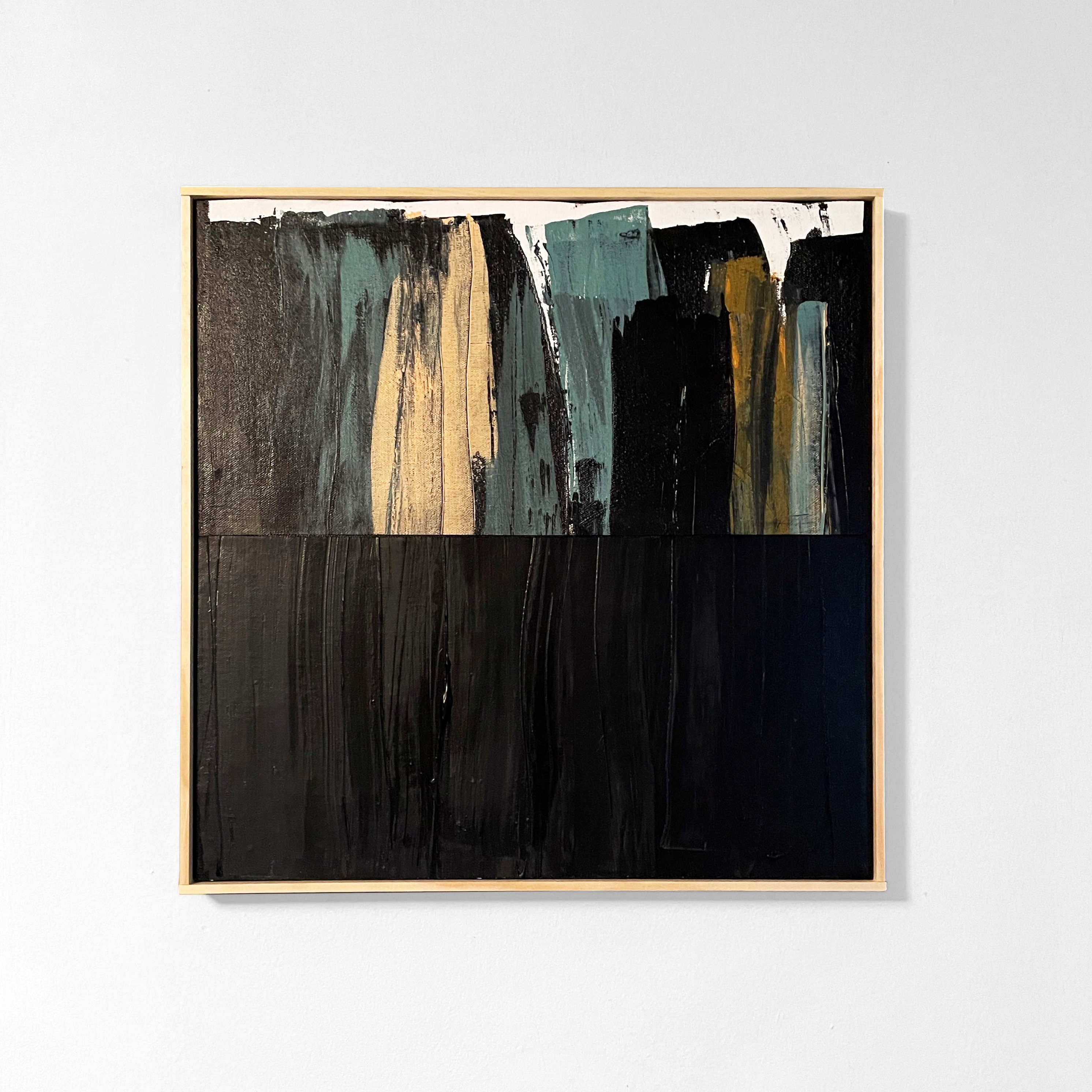 Deconstructed Canvas 01 16 X 16 Abstract Acrylic on Canvas Painting - Etsy