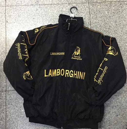 F1 Lamborghini Racing Jacket Embroidered Bomber Racing Jacket - Etsy