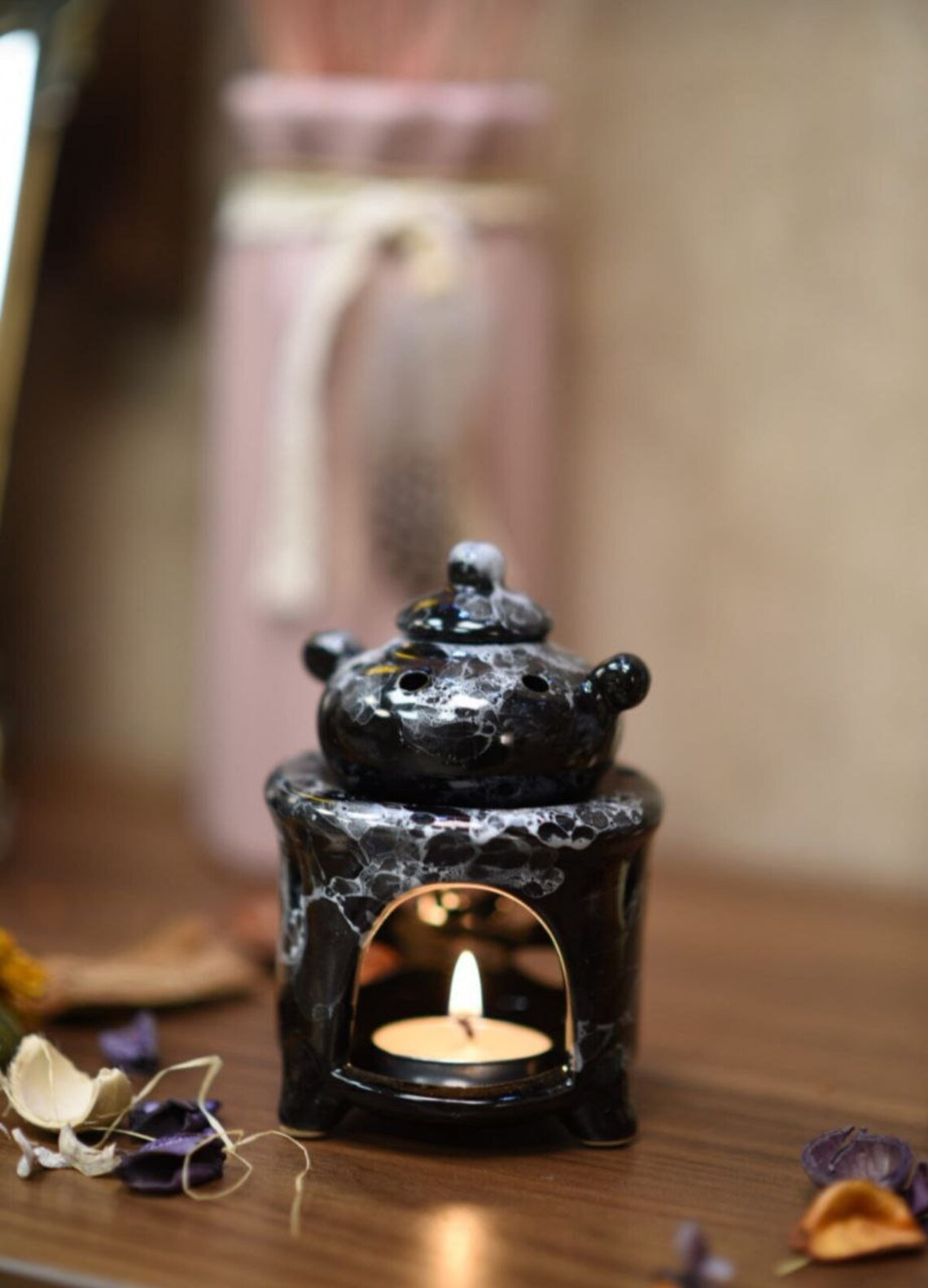 Ceramic Wax Burner, Teapot Essential Oil Diffuser, Ceramic Oil Diffuser ...