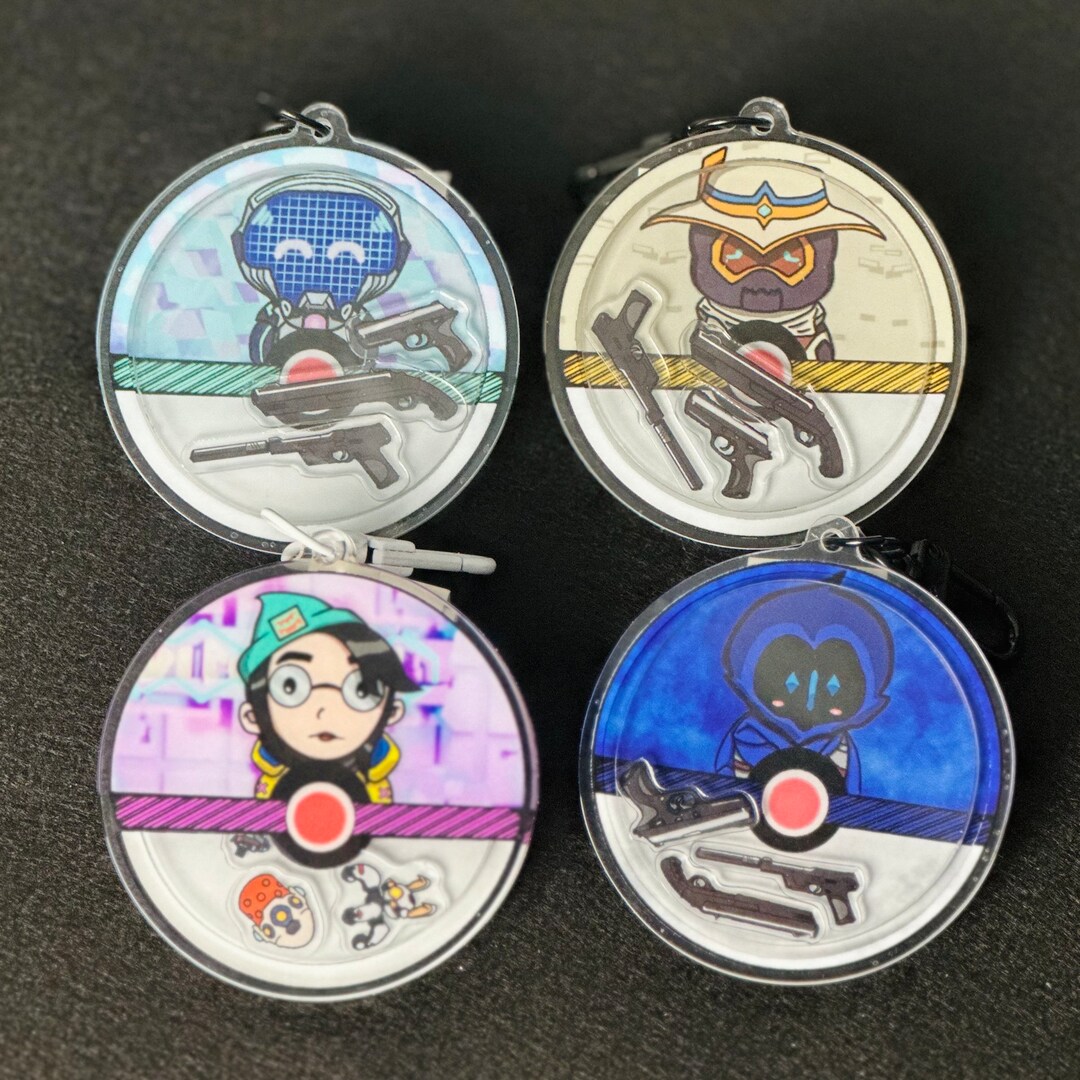 Valorant Ball Shaker Keychain - Etsy