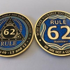 Rule 62 Token--tri-plate Token. Comes in 9 Colors and Two Designs ...