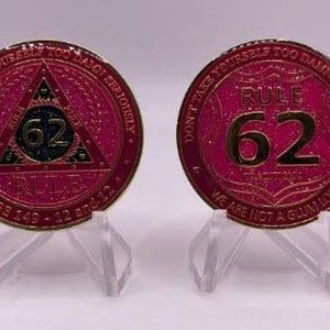 Rule 62 Token--tri-plate Token. Comes in 9 Colors and Two Designs ...