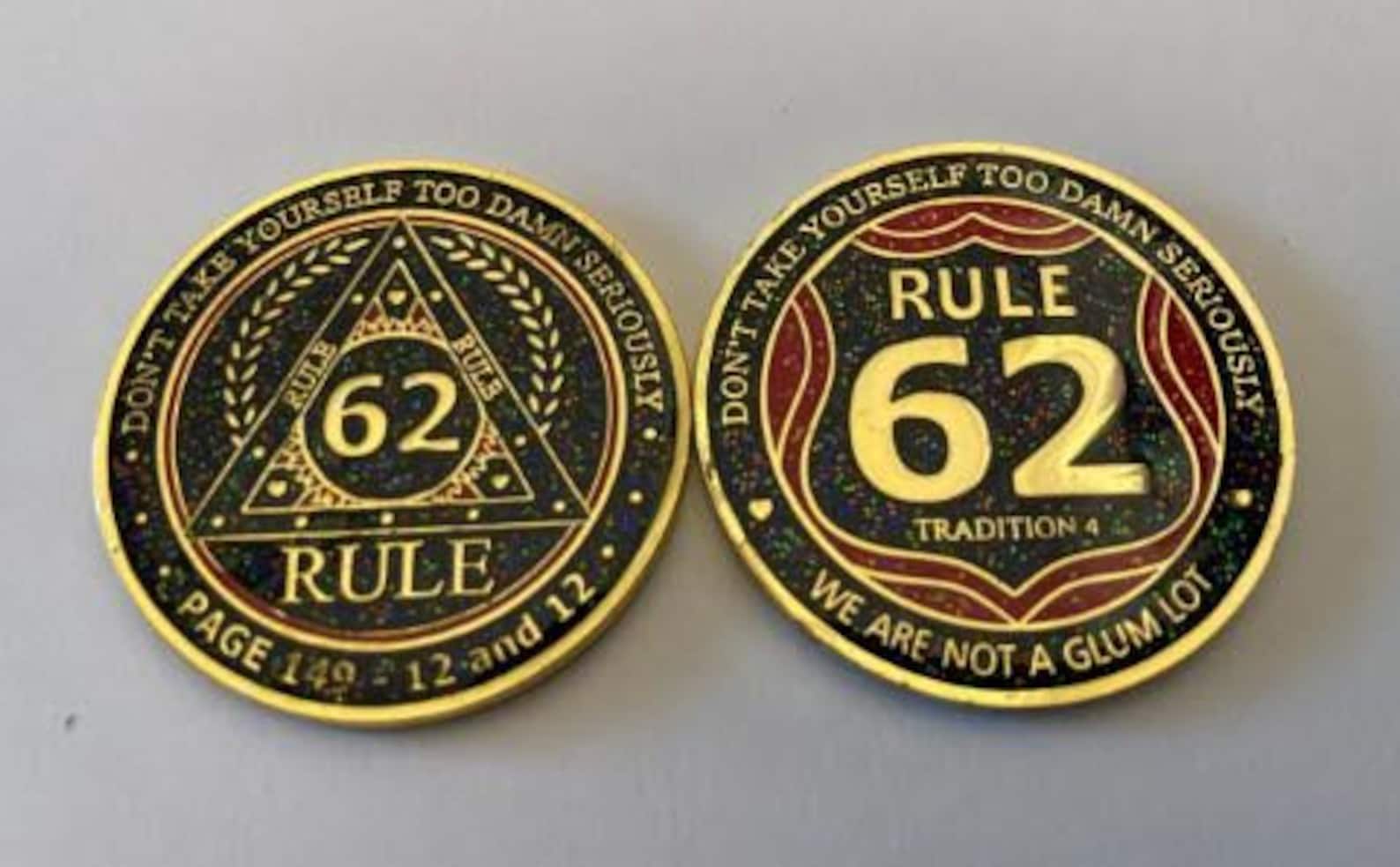 Rule 62 Tokentri-plate Token. Comes in 9 Colors and Two - Etsy