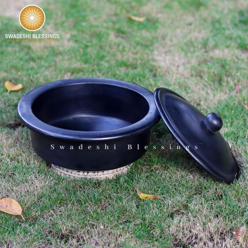 Handmade Unglazed Clay Pot for Cooking: Earthen Handi, Lead-free ...