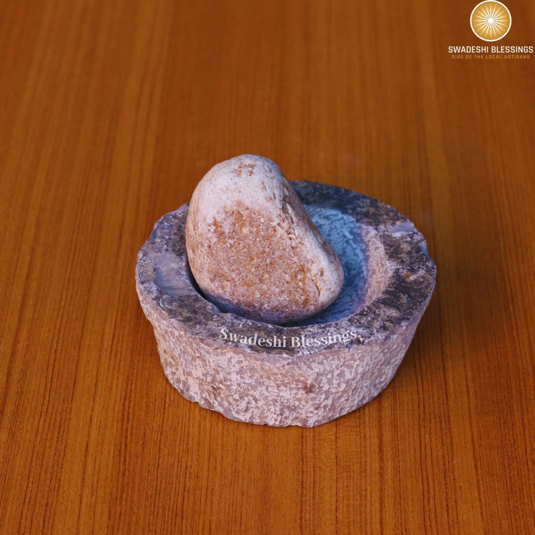 Traditional Stone Silbatta for Spices, Herbs, Seasonings/ Portable Sil ...