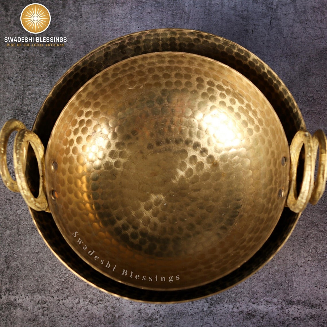 Traditional Pure Brass Cookware/ Handcrafted Brass Utensils/ - Etsy