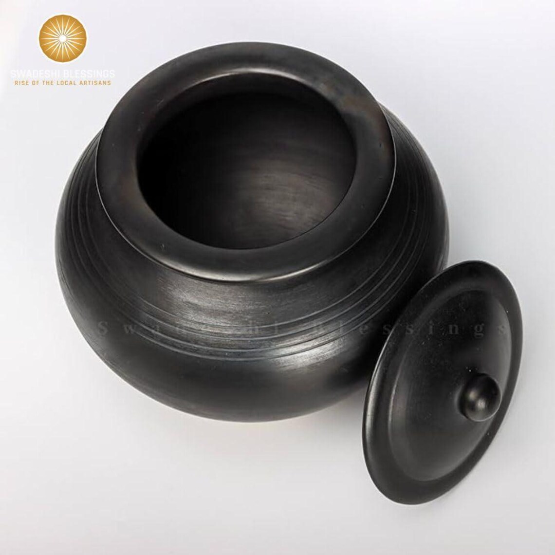 Handmade Unglazed Clay Handi Cooking Pot: Lead-free Ayurvedic Earthen ...