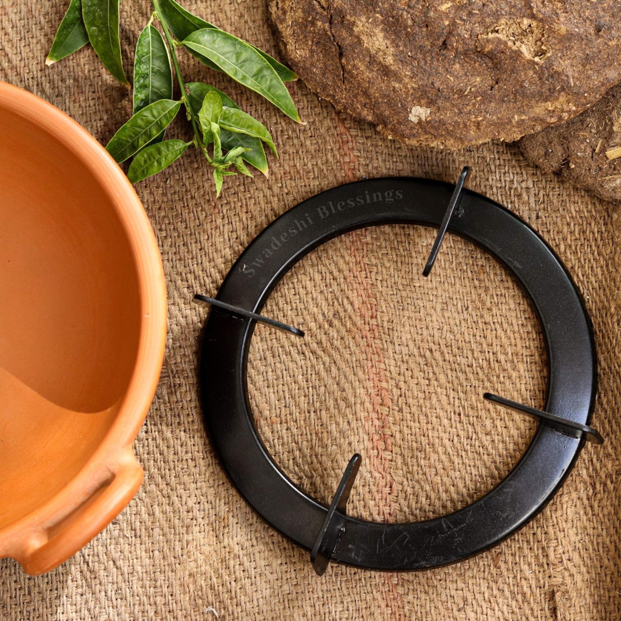 Swadeshi Blessings Gas Cooktop Stand for Curved Bottom Clay - Etsy