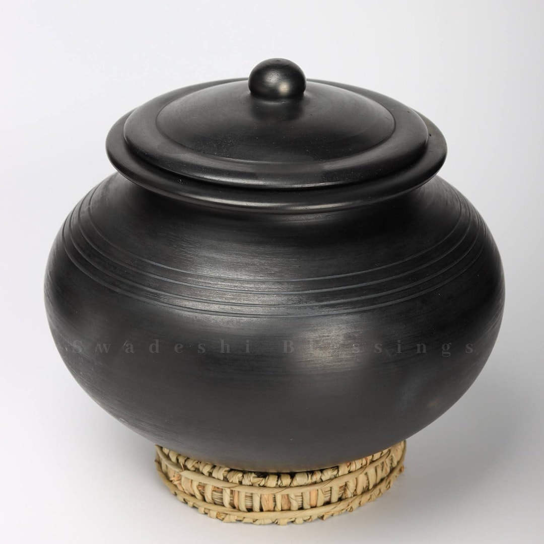 Handmade Unglazed Clay Handi Cooking Pot: Lead-free Ayurvedic Earthen ...