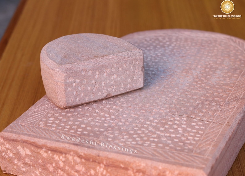 Handcrafted Stone Silbatta: Stone Grinder for Spices Herbs Seasonings ...