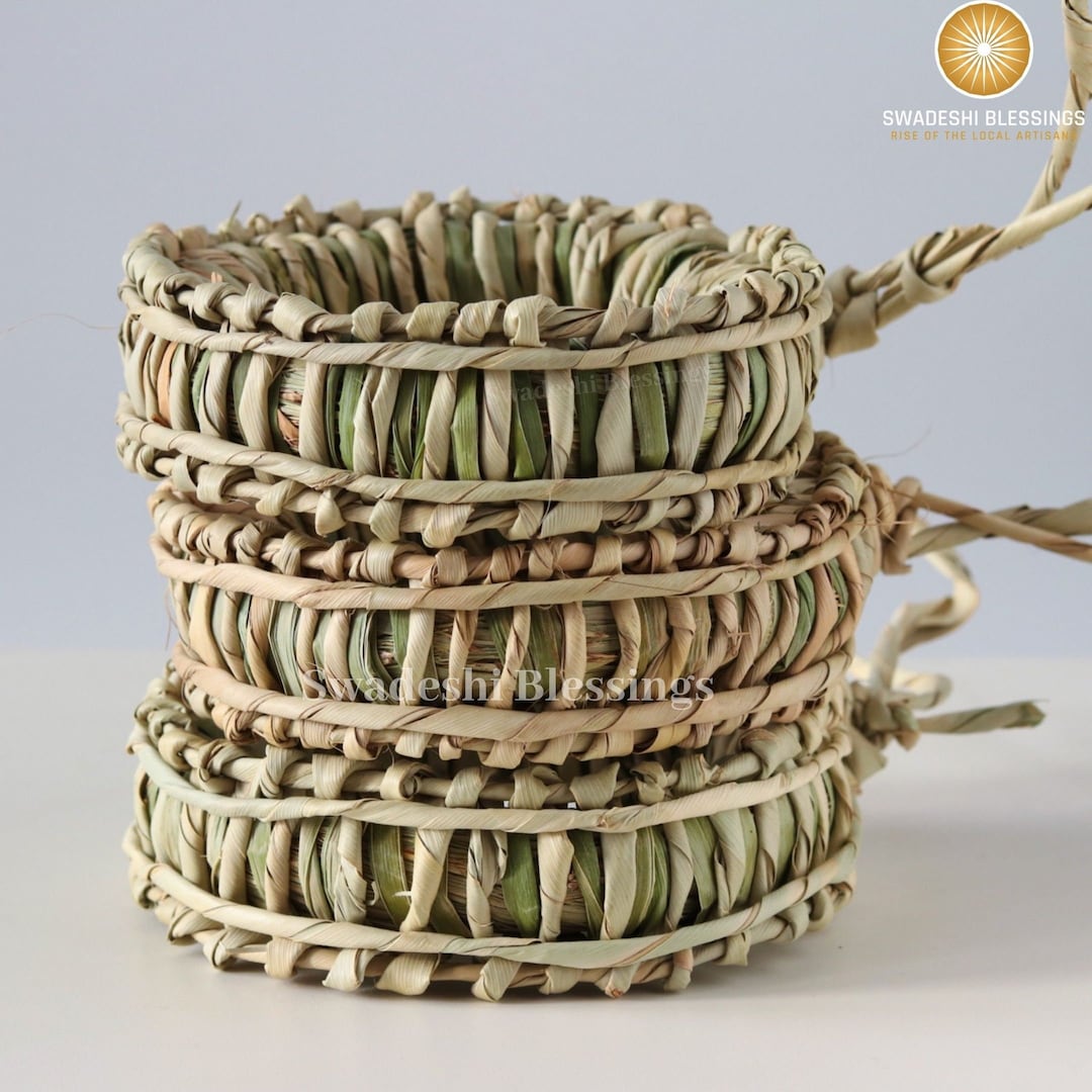 Handmade Palm Leaf Pot Stand/ Eco-friendly Curved Cooking Pot Stand ...