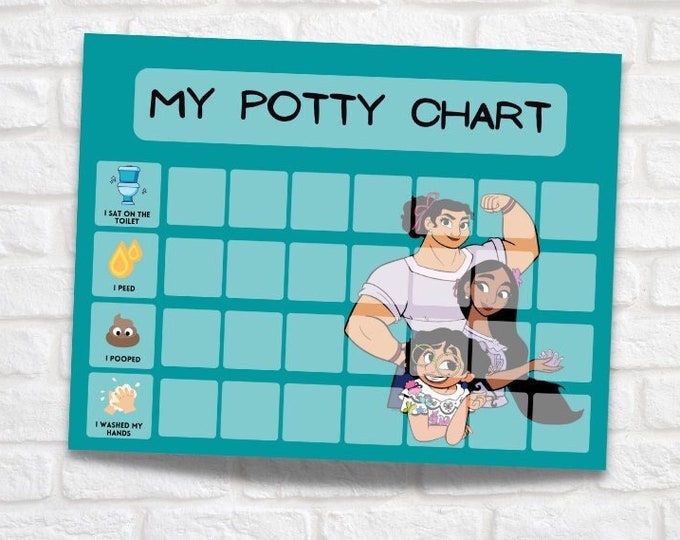 Printable ENCANTO Potty Chart Potty Training Chart Encanto - Etsy
