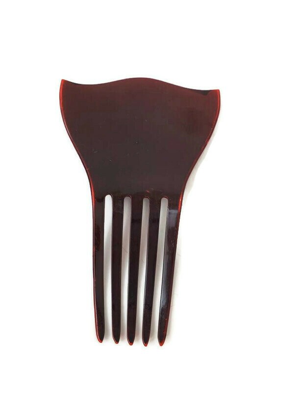 Antique Hair Comb Egyptian Art Deco Hair Accessories Unique Red Blue ...