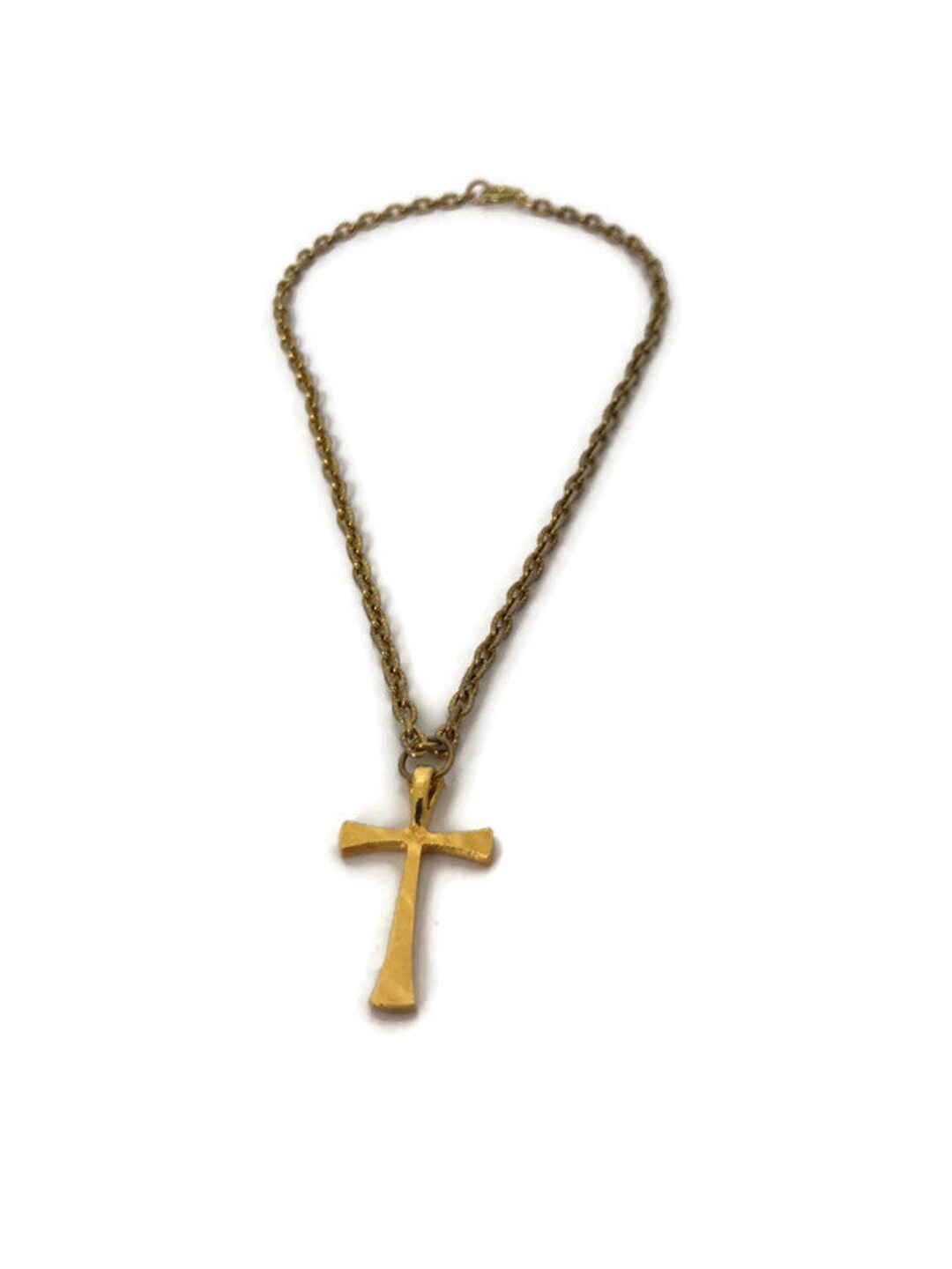 Baby's or Little Girls Cross Necklace, Gold Plated Vintage Necklaces 12 ...