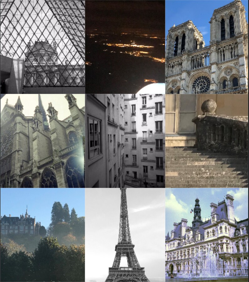 Paris Wall Collage Kits 24 Piece - Etsy