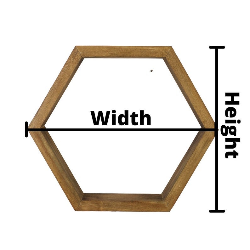 Set of 4 Honeybee String, Hexagon Shelf, Wood Shelf, Honeycomb Shelves ...