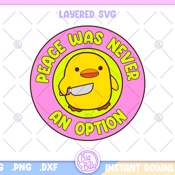 Duck Peace Svg - Etsy