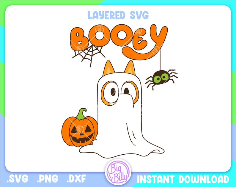 Halloween Booey PNG, Blue Dog Cartoon Mask SVG, Halloween Dog Ghost SVG ...