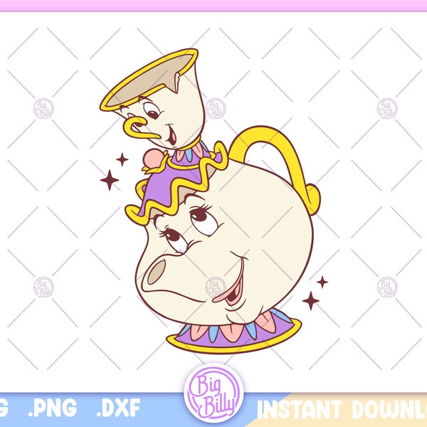 Mrs Potts Svg - Etsy