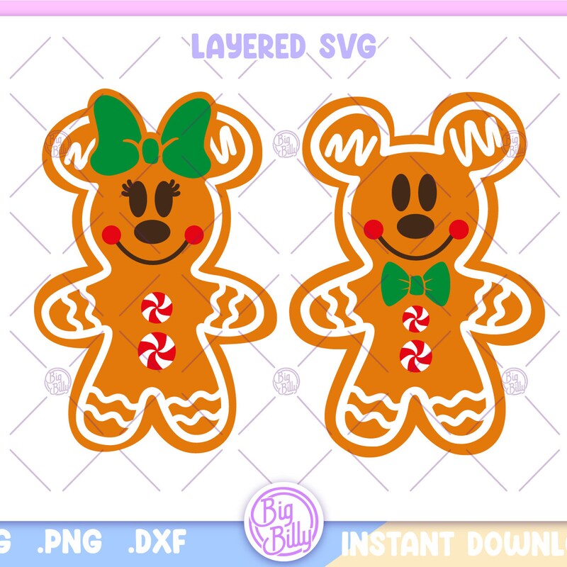 Mickey Gingerbread Svg - Etsy