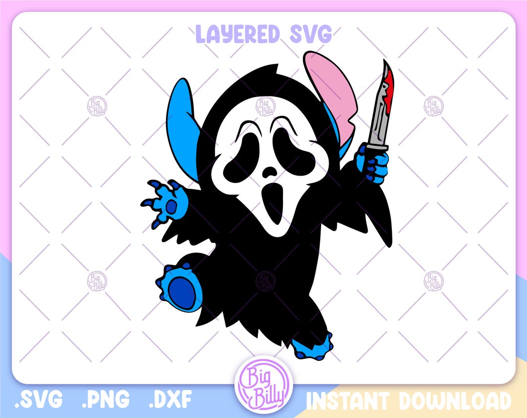 Halloween Scary Stitch PNG, Stitch With Scary Mask SVG, Halloween ...