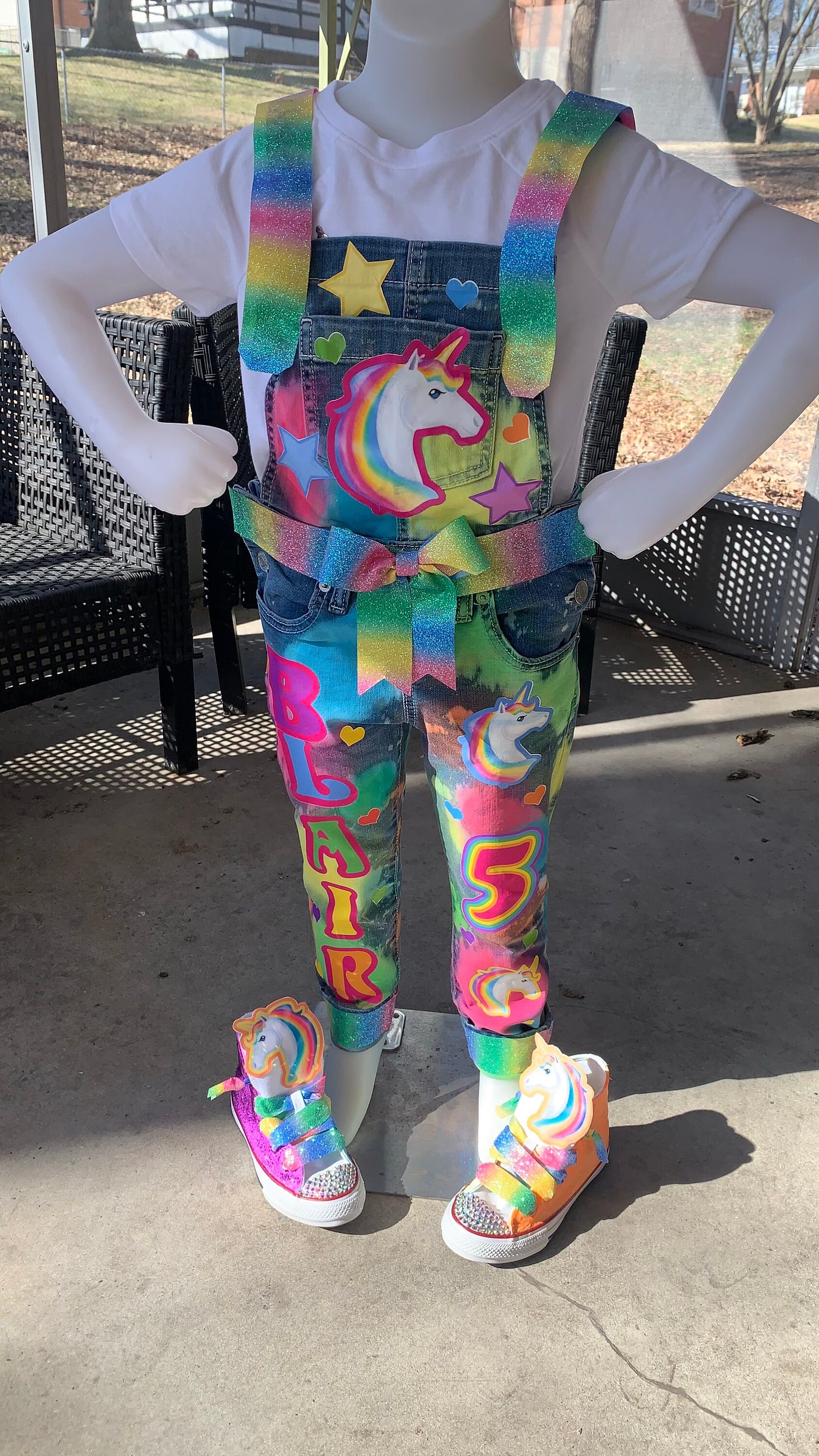 Unicorn Overall Set - Etsy