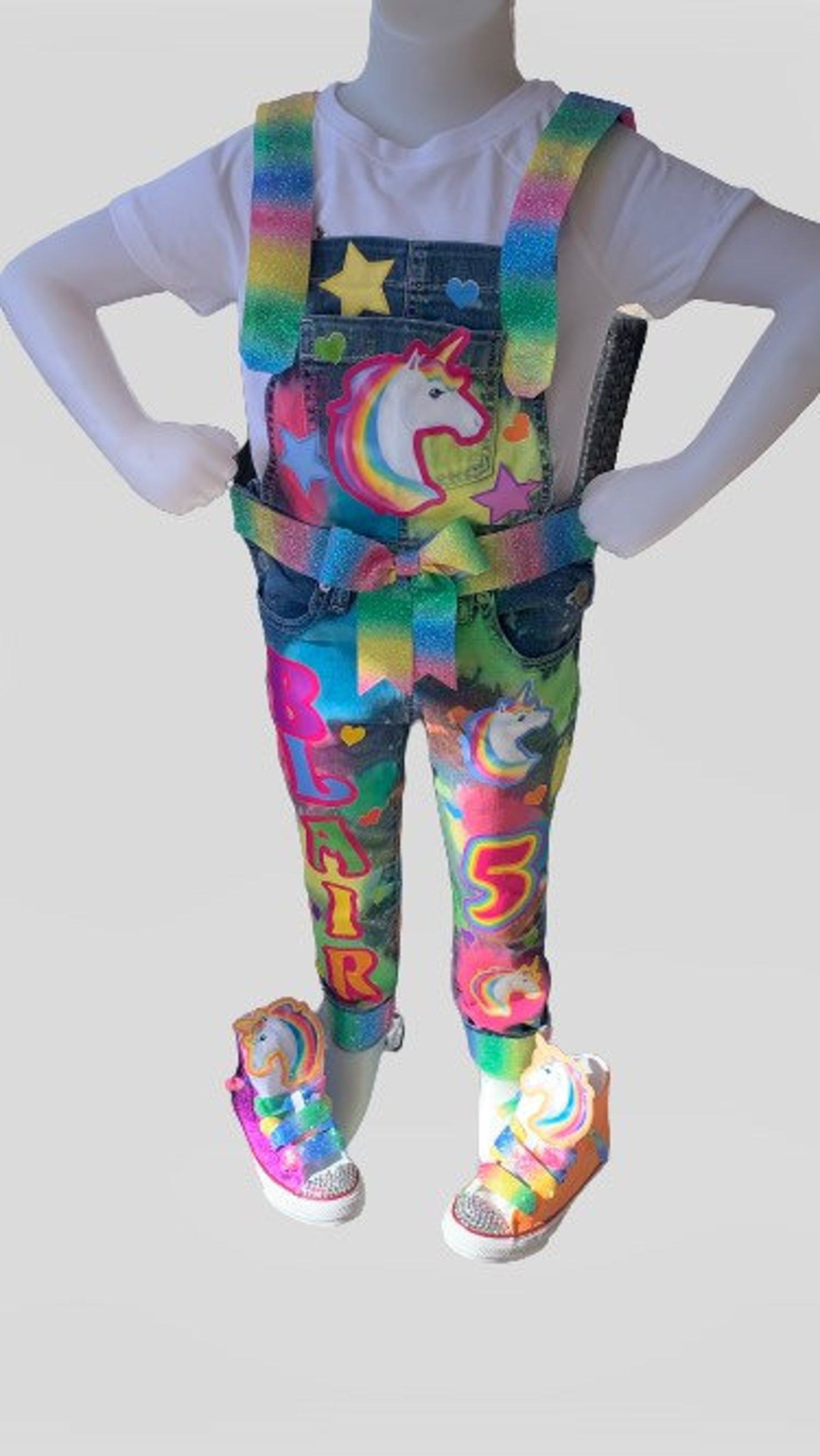 Unicorn Overall Set - Etsy