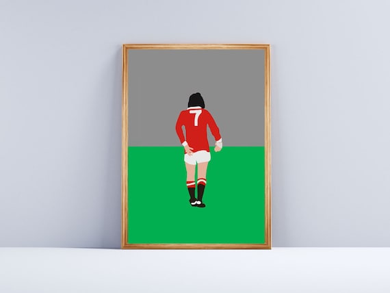 Manchester United George Best Legend Number 7 Print - Etsy