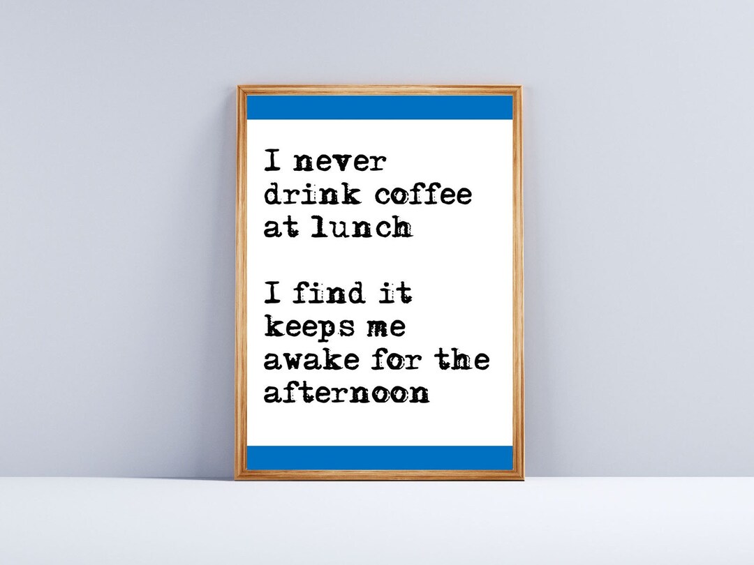 Coffee Drinker Poster Motivational Wall Art Print Office - Etsy